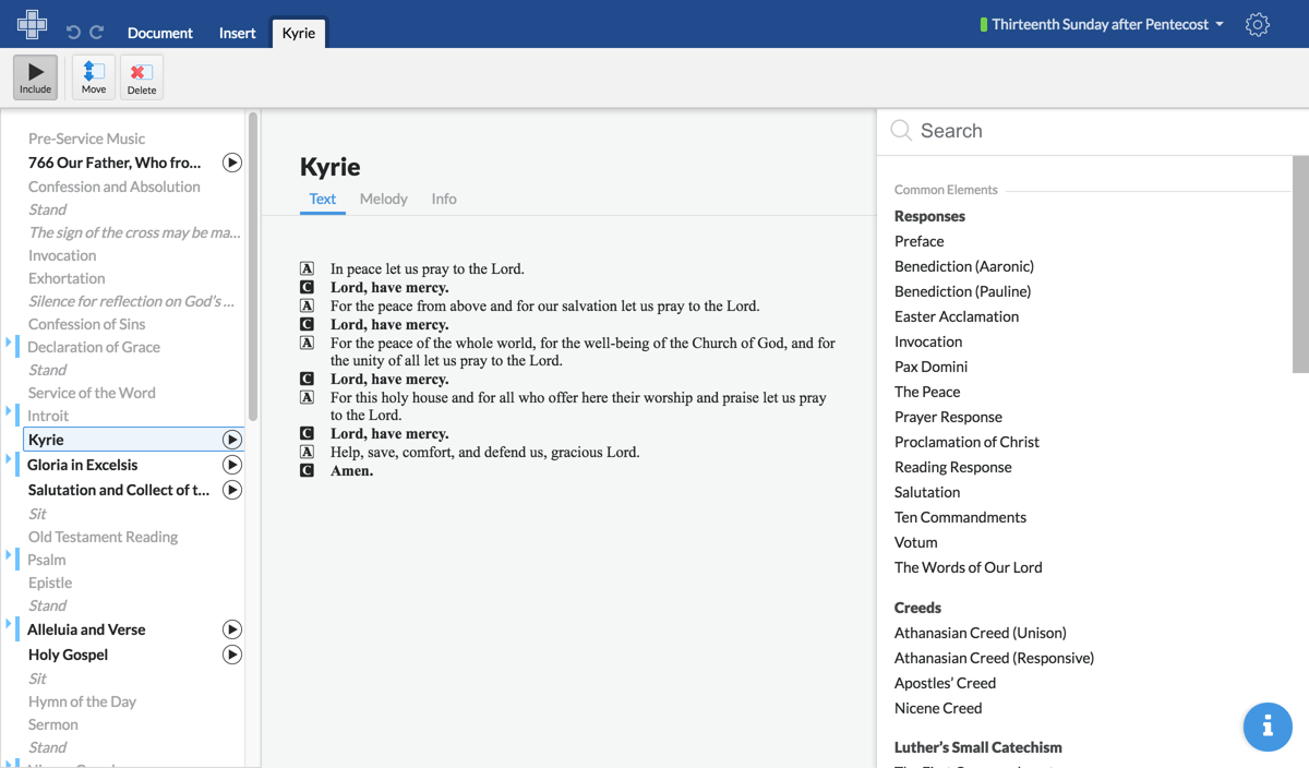 Custom Worship-Service Playlists with Lutheran Service Builder